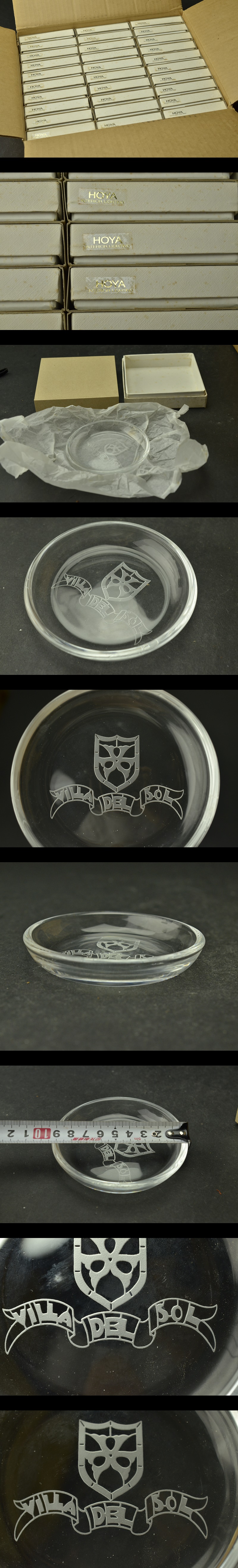 日本代購代標第一品牌【樂淘letao】－【YB】HOYA VILLA DE SOL ガラス製小皿 元箱未使用30個